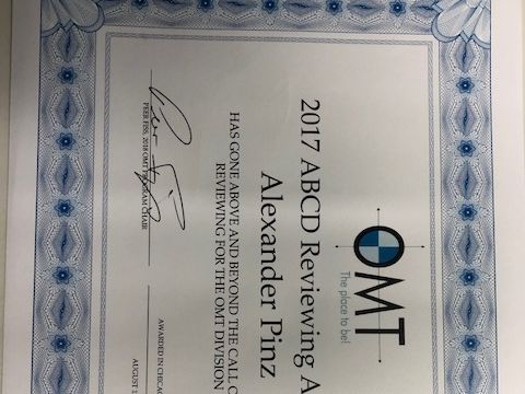 Dr. Pinz receives ABCD Award | University of Mannheim