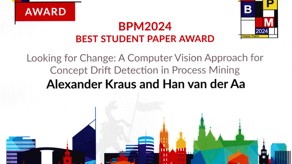 Best Student Paper Award at BPM'24 | Universität Mannheim