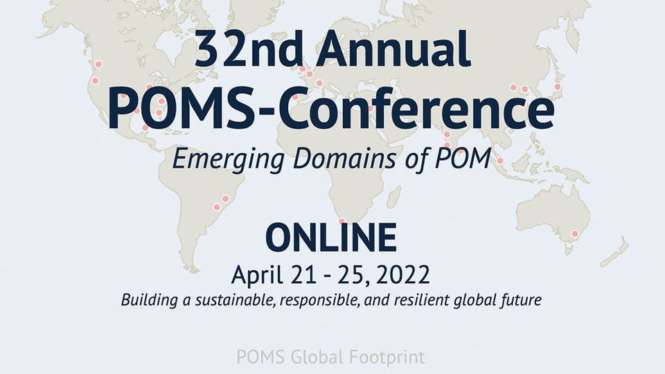 Presentation of current research projects at the 2022 POMS conference ...